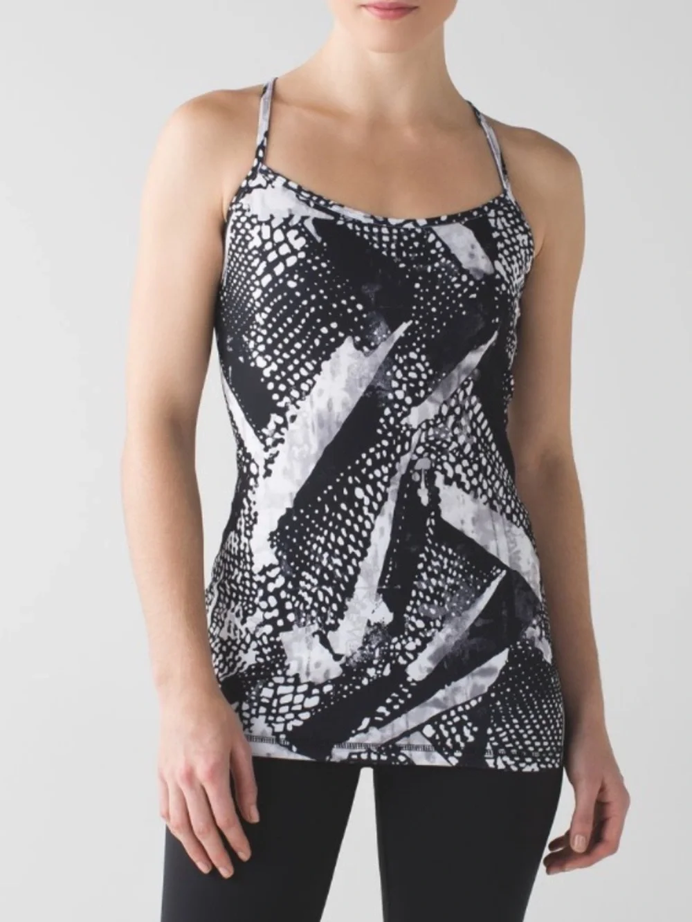 lululemon athletica | Tops | Lululemon Power Y Tank Luon Static Mist ...